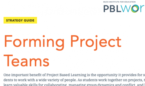 Forming Project Teams | MyPBLWorks
